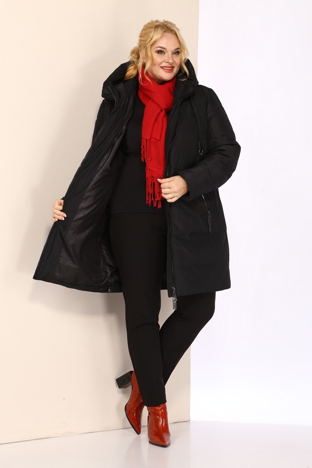 Куртка 2094 черный Shetti купить в интернет магазине Велесмода